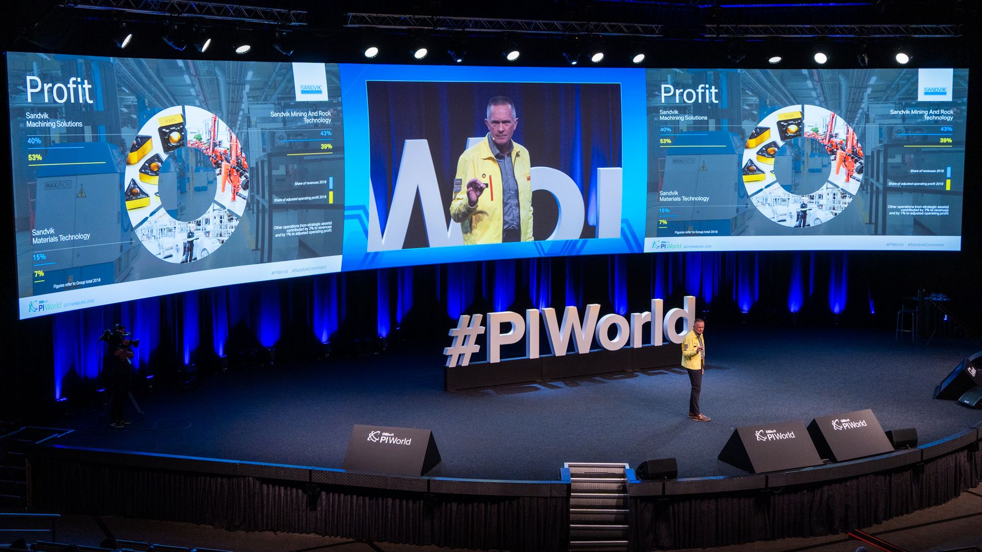 equipment and staff for international event - PiWorld in Gothenburg