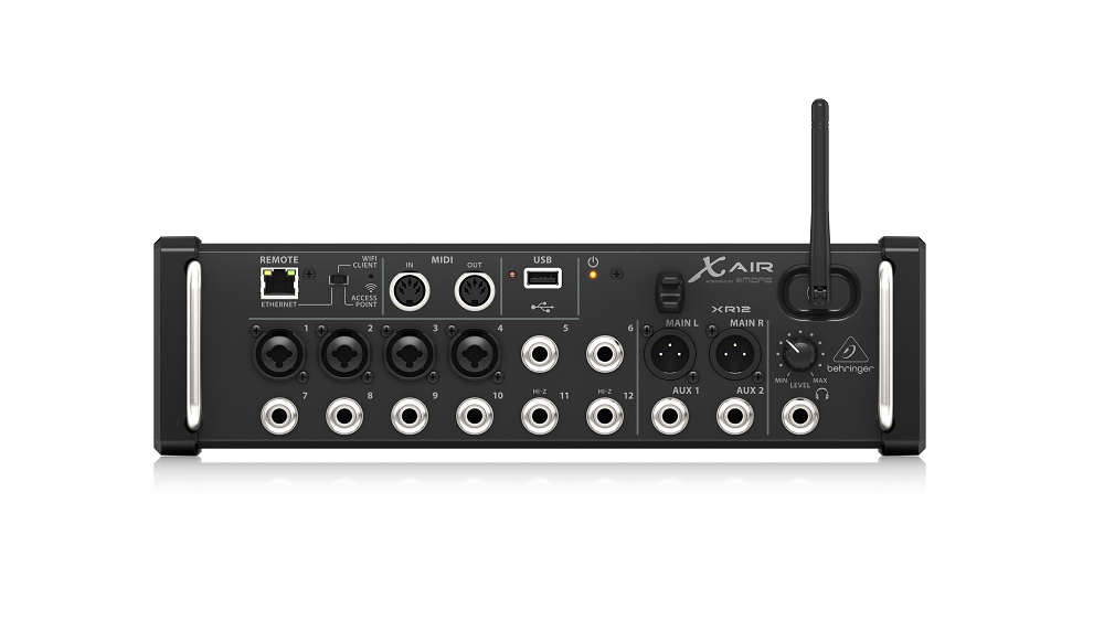 Behringer X-Air XR12 | digital audio mixer, 4 microphone in, 8 line in ...