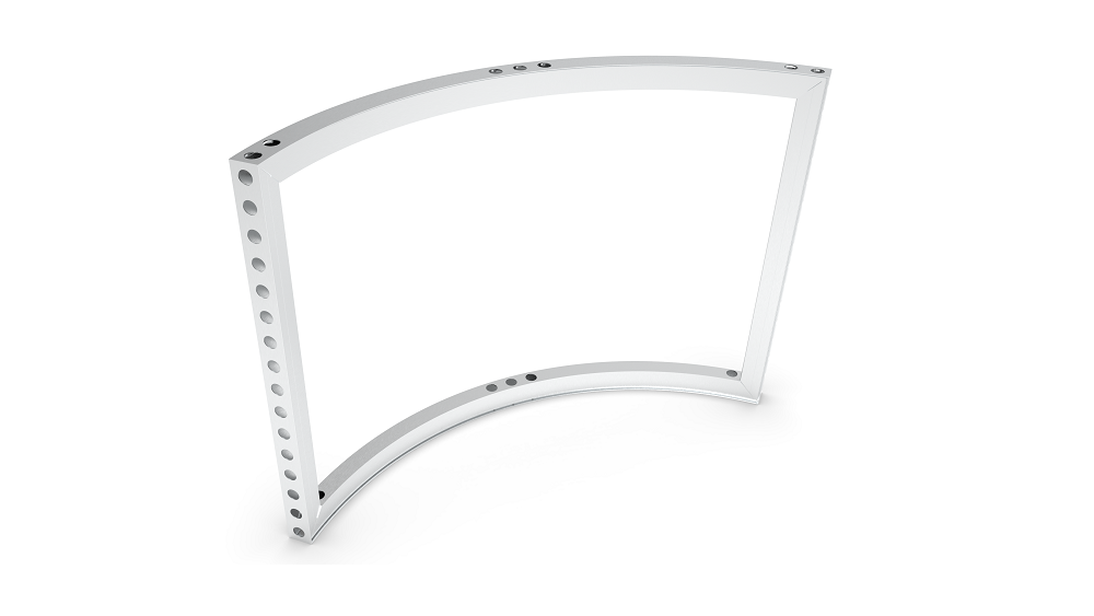 beMatrix B62 | curved frame | 90 degree, R0992 x 2480 mm - Adapt