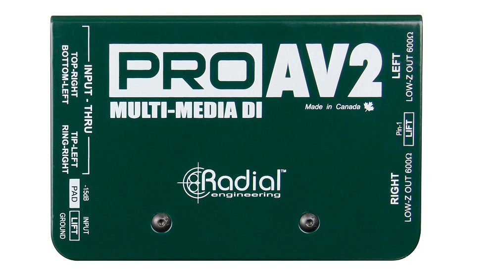 Radial Pro AV2 | passive stereo DI - Adapt