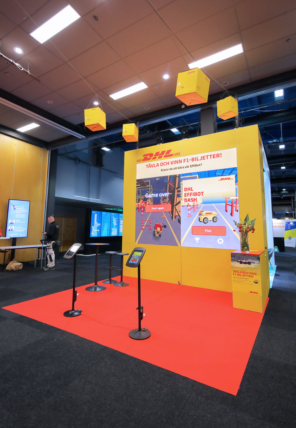 Återigen skapade DHL en kreativ monter som lockade och engagerade ...